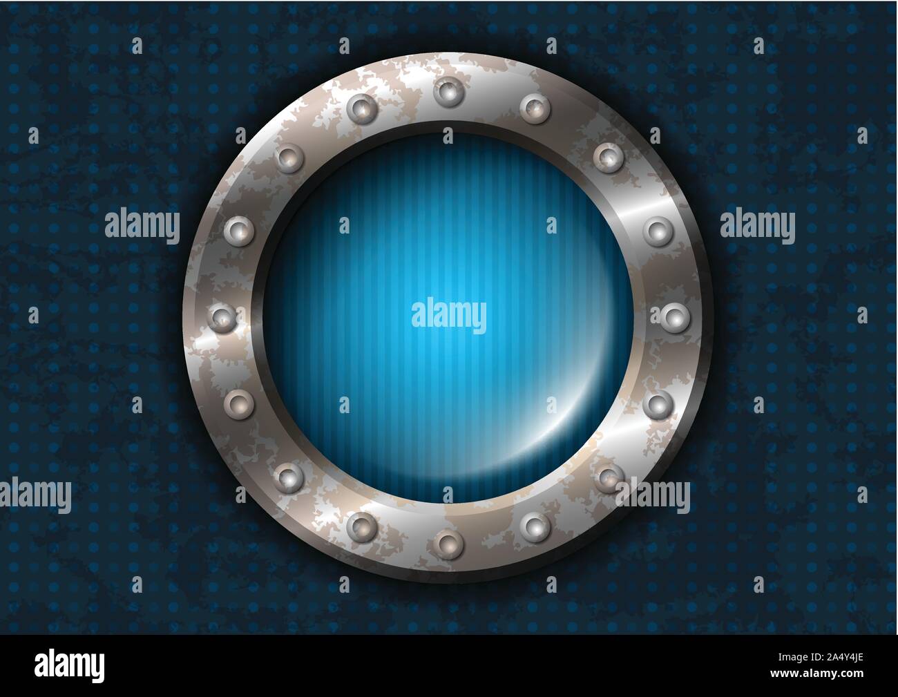 Metal circle with rivets Stock Vector Image & Art - Alamy