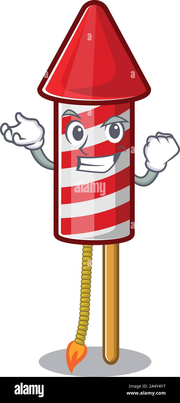 Successful fireworks rocket placed in mascot box Stock Vector Image ...