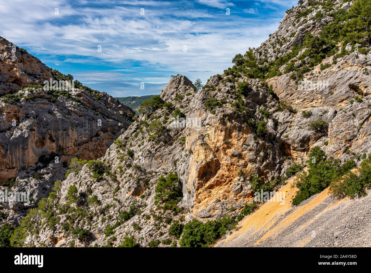 Verdon Gorge, Gorges du Verdon in French Alps, Provence, France Stock ...