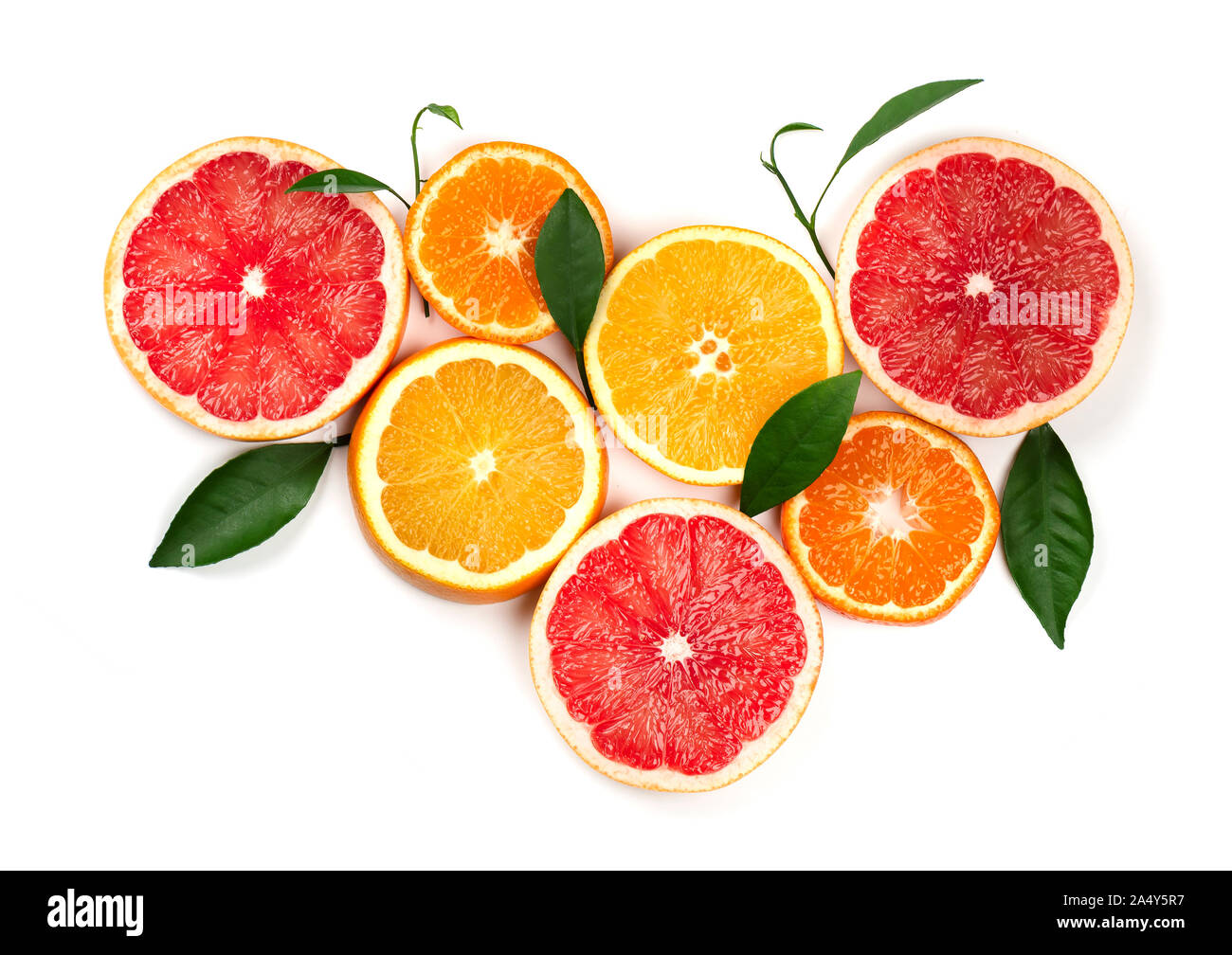 Citrus fruits isolated on white background. Isolated citrus fruits ...