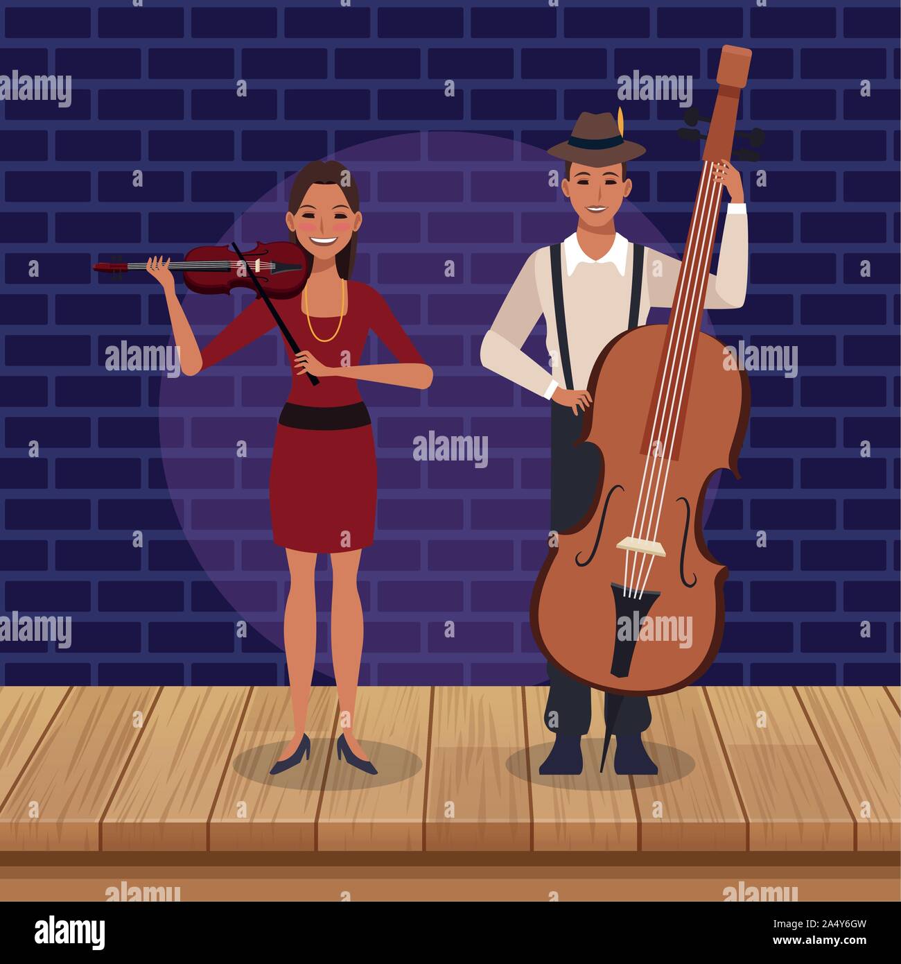 Woman with cello Stock Vector Images - Alamy