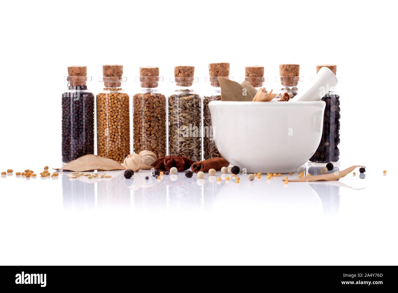 Assorted of spice bottles condiment black pepper ,white pepper, black ...