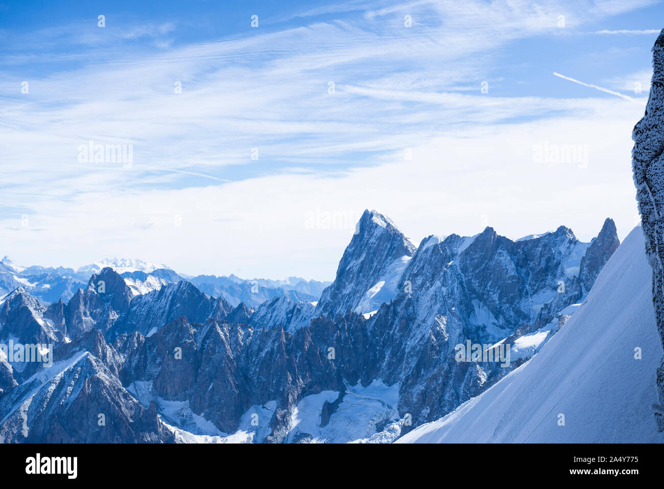Mont Blanc massif, Chamonix, France Stock Photo - Alamy