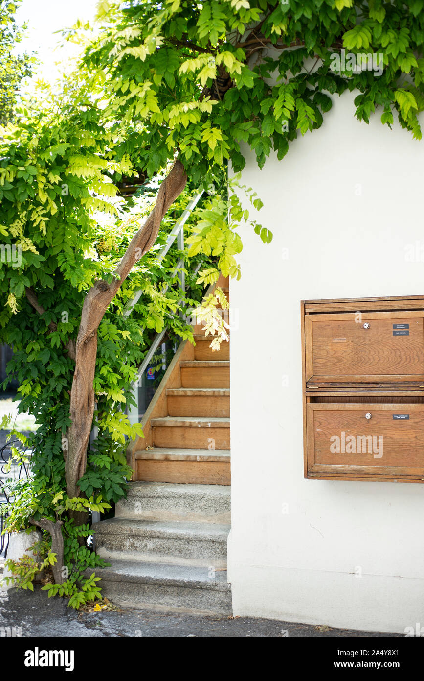 Hidden stairway, Geneva Stock Photo - Alamy