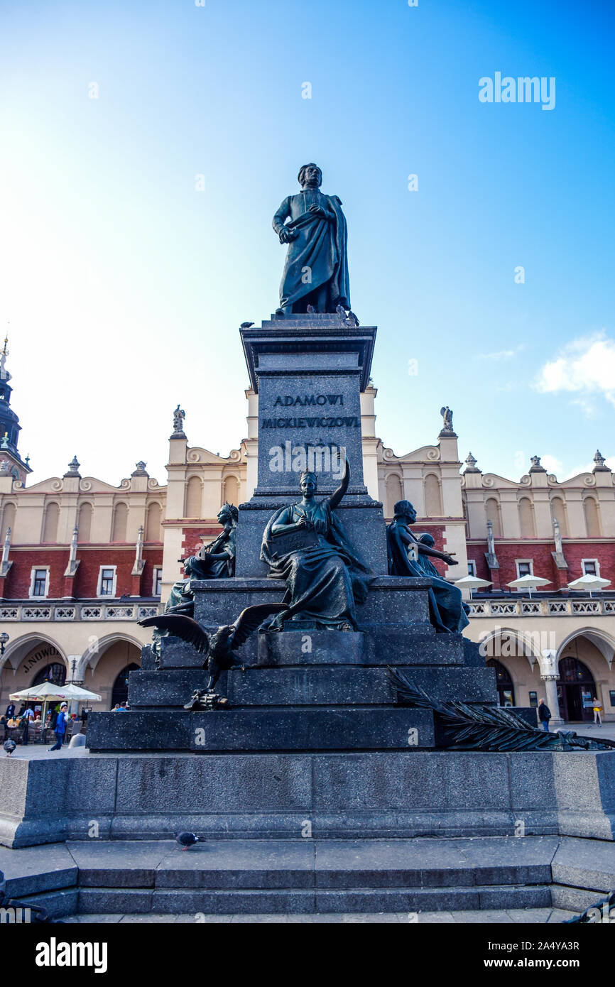 Statue of adam mickiewicz hi-res stock photography and images - Alamy
