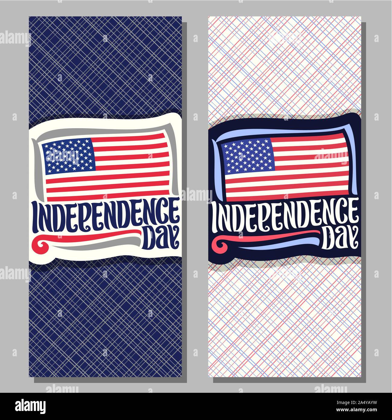 Usa flag vertical card national Stock Vector Images - Alamy