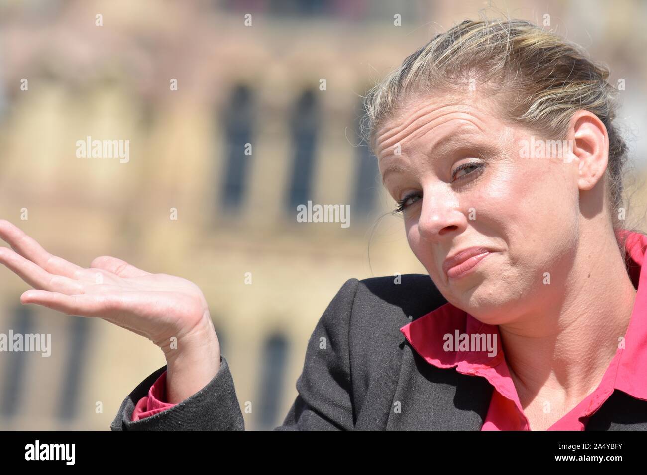 An Indecisive Business Woman Stock Photo - Alamy