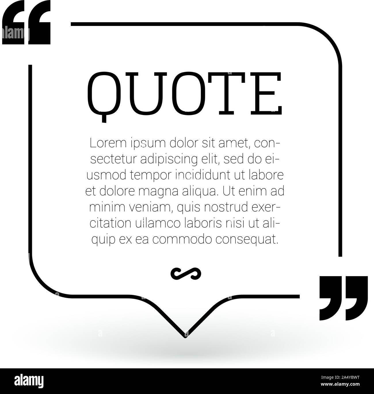 Trendy block quote modern design elements Stock Vector Image & Art - Alamy