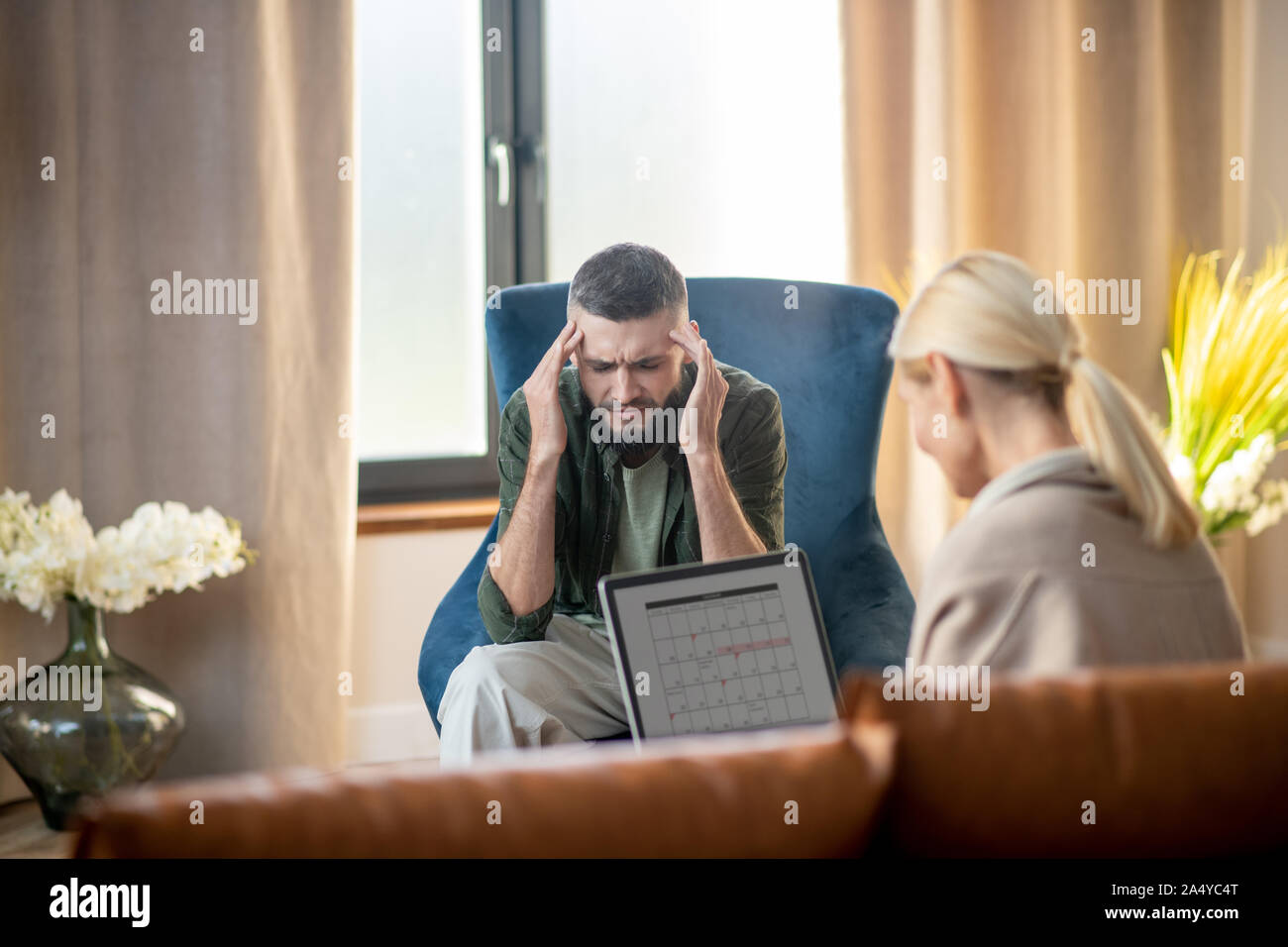 Man anxiety speaking hi-res stock photography and images - Alamy