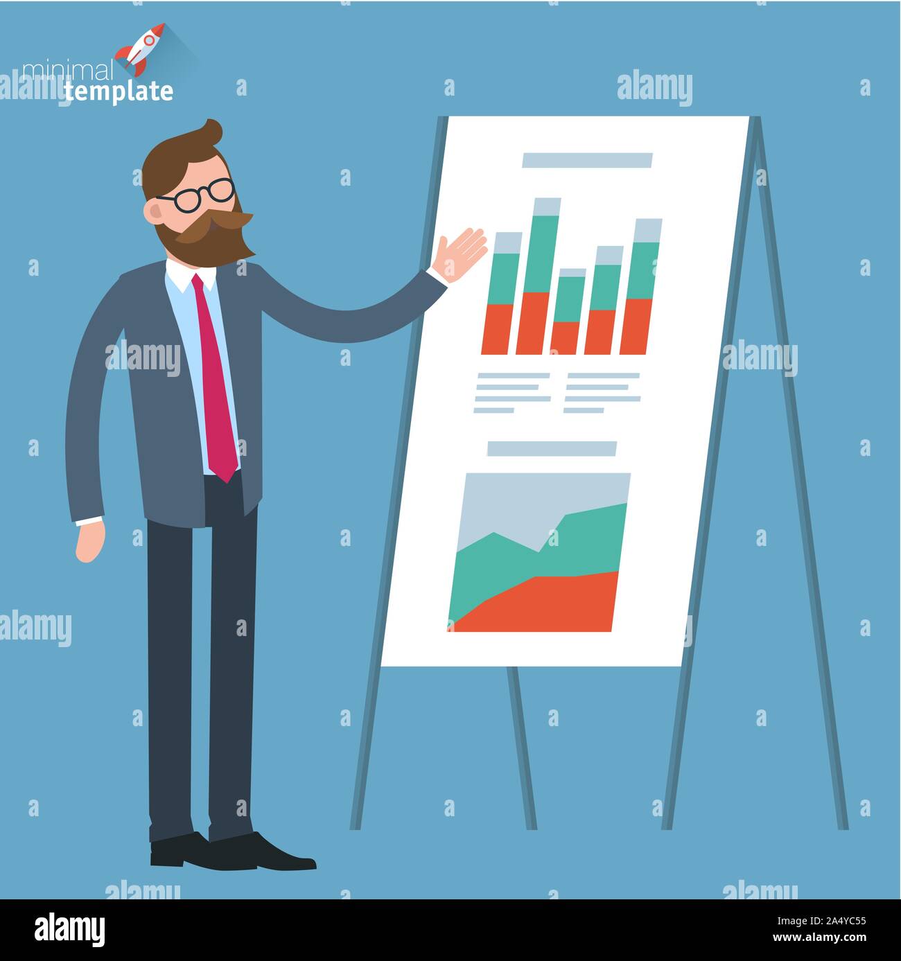 Adult male making business Stock Vector Images - Alamy
