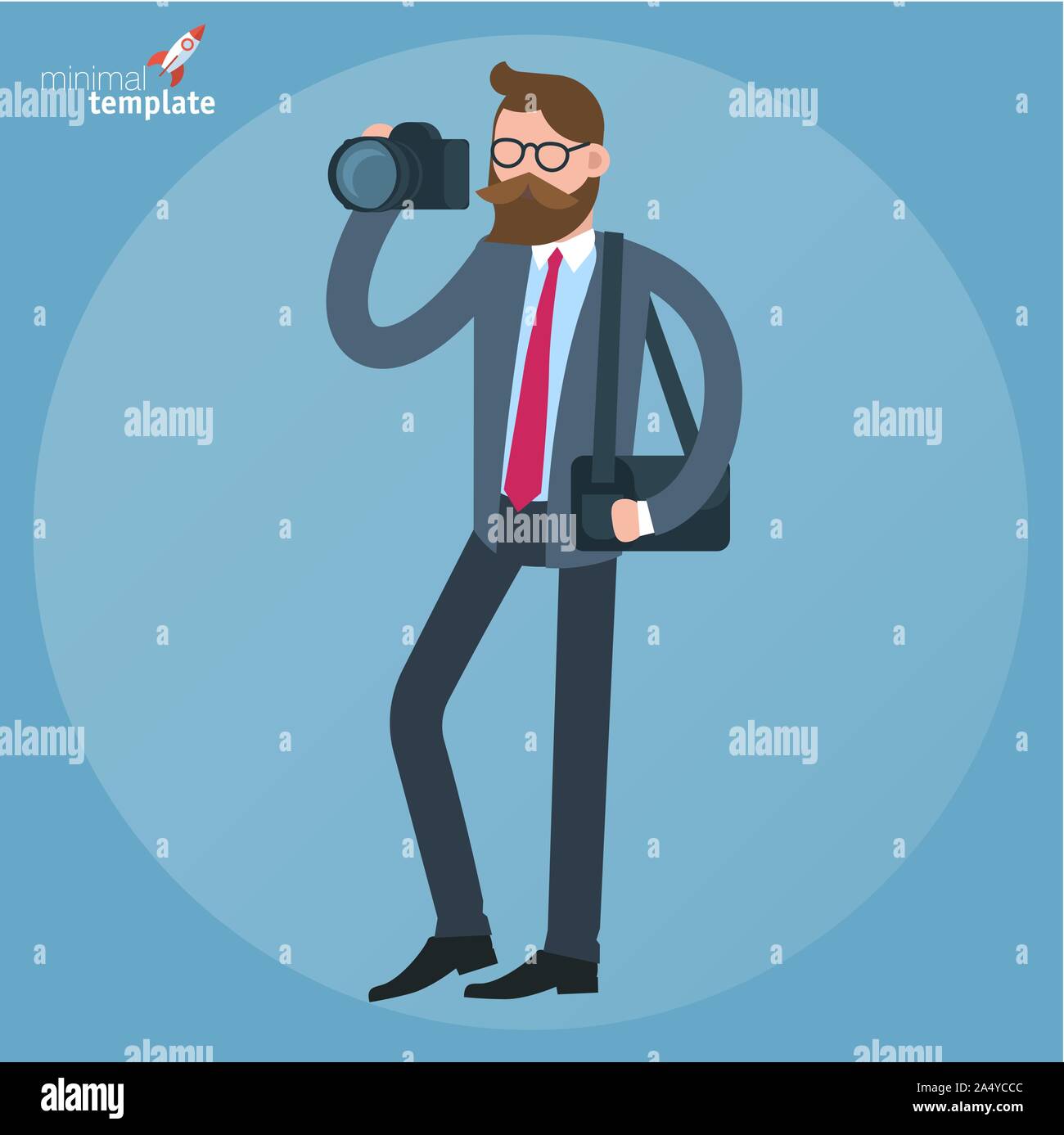 man with dslr camera Stock Vector Image & Art - Alamy