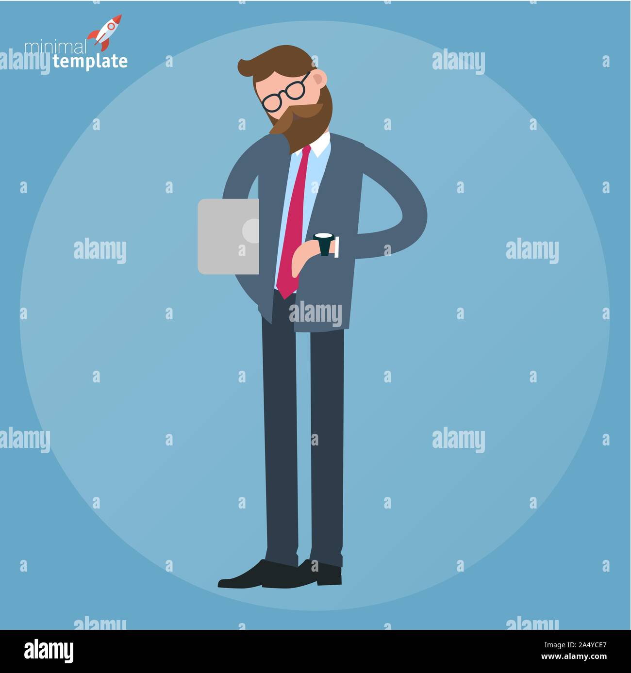 Man looking at wristwatch Stock Vector Images - Alamy