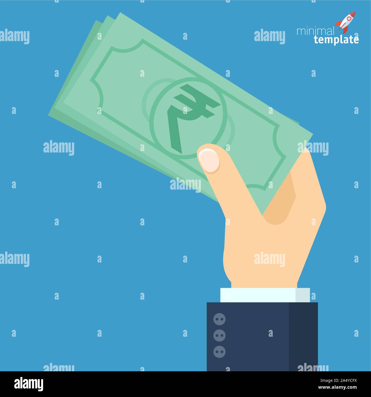 Indian rupee currency note sign Stock Vector Images - Alamy