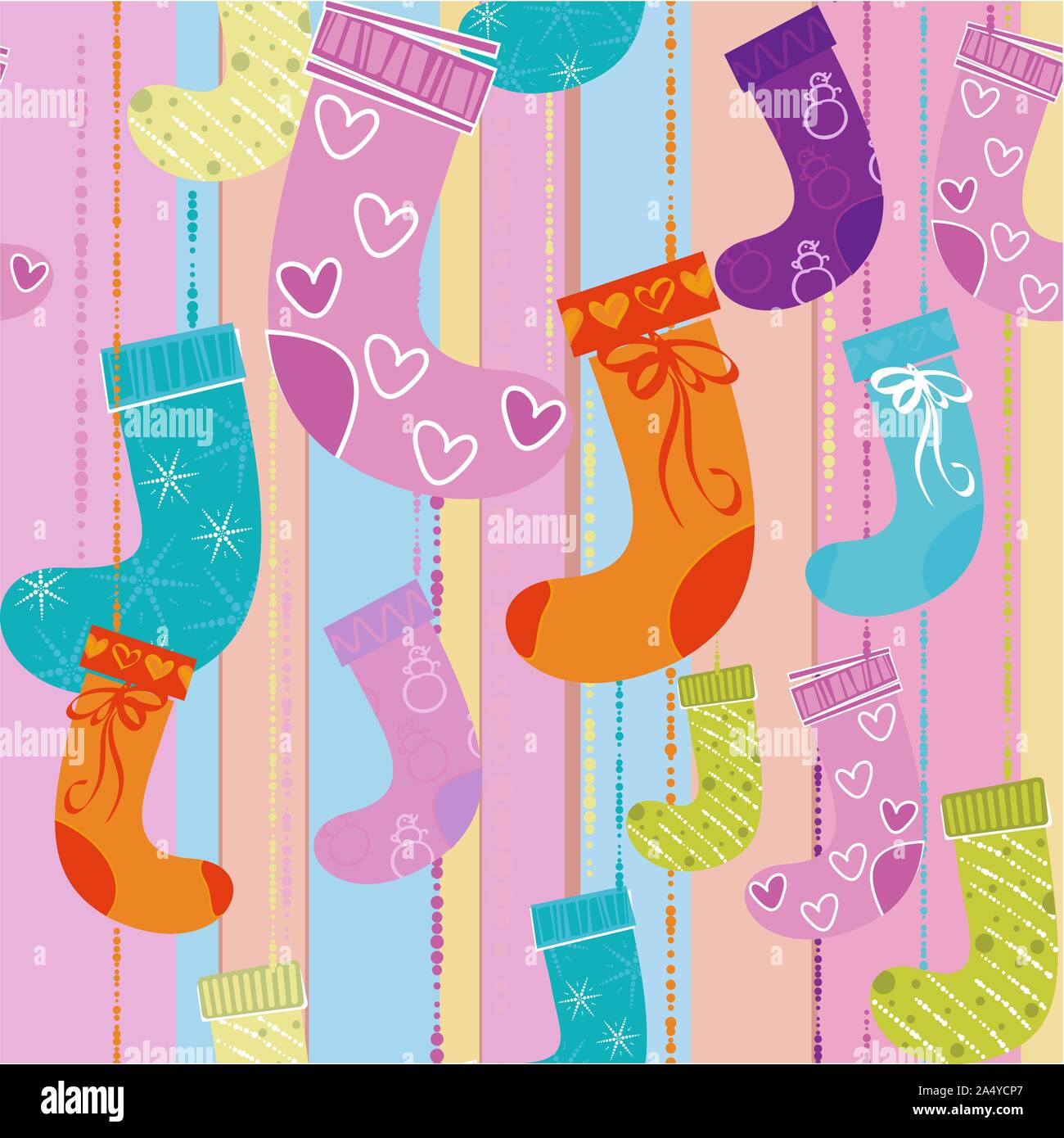 Winter socks icon flat Stock Vector Images - Alamy