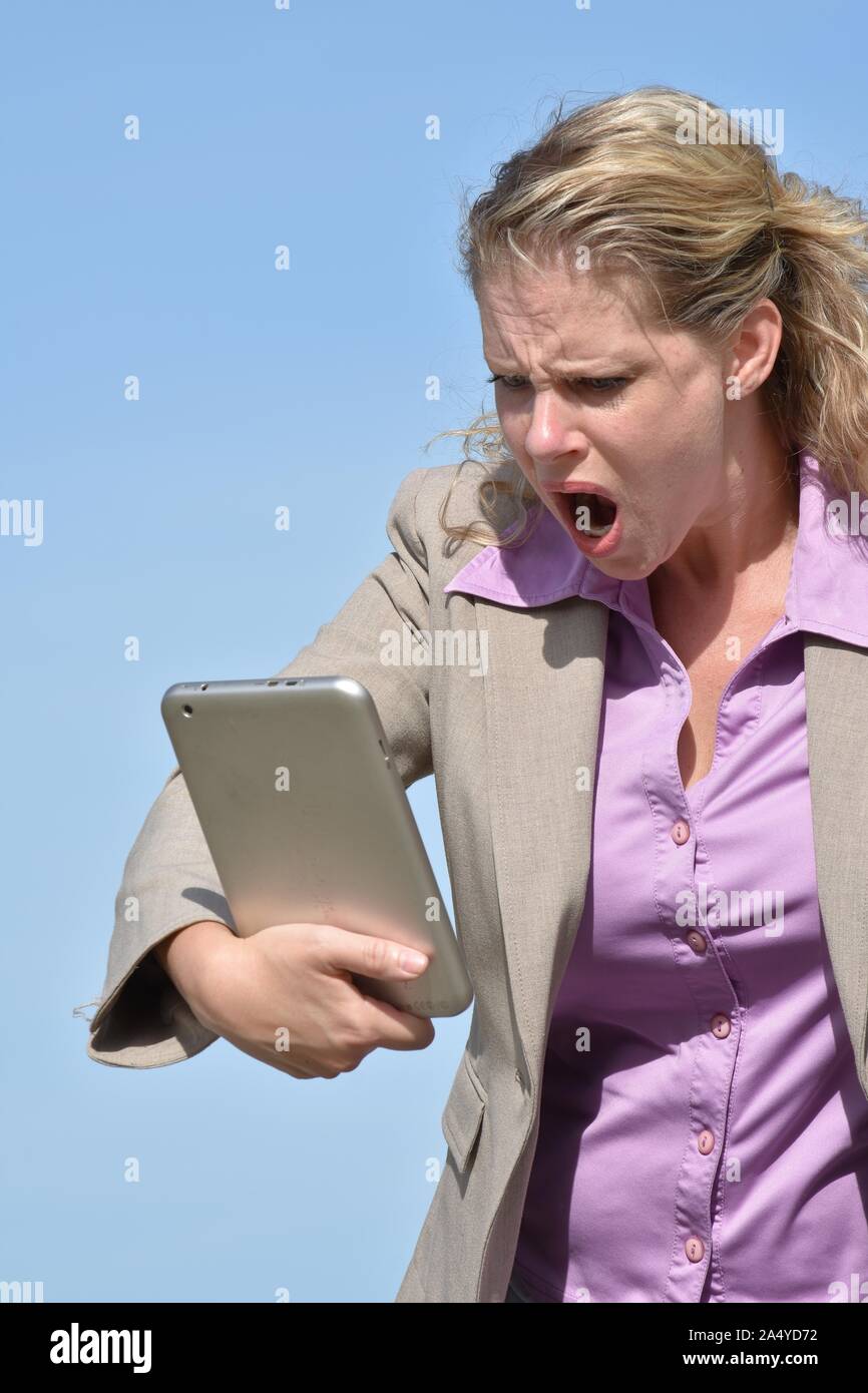 An Angry Adult Person Stock Photo - Alamy