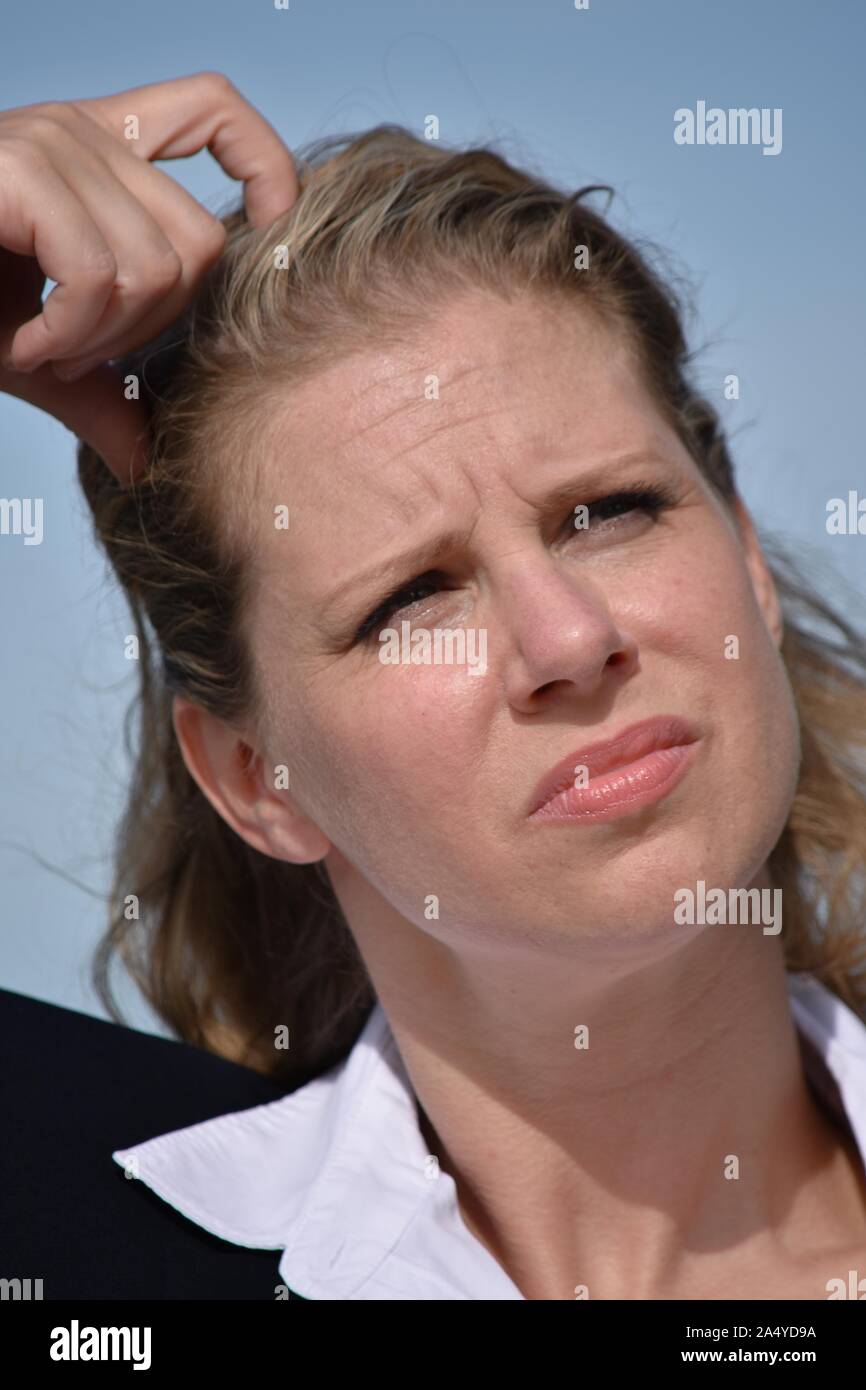 Worried confused mature business woman hi-res stock photography and ...