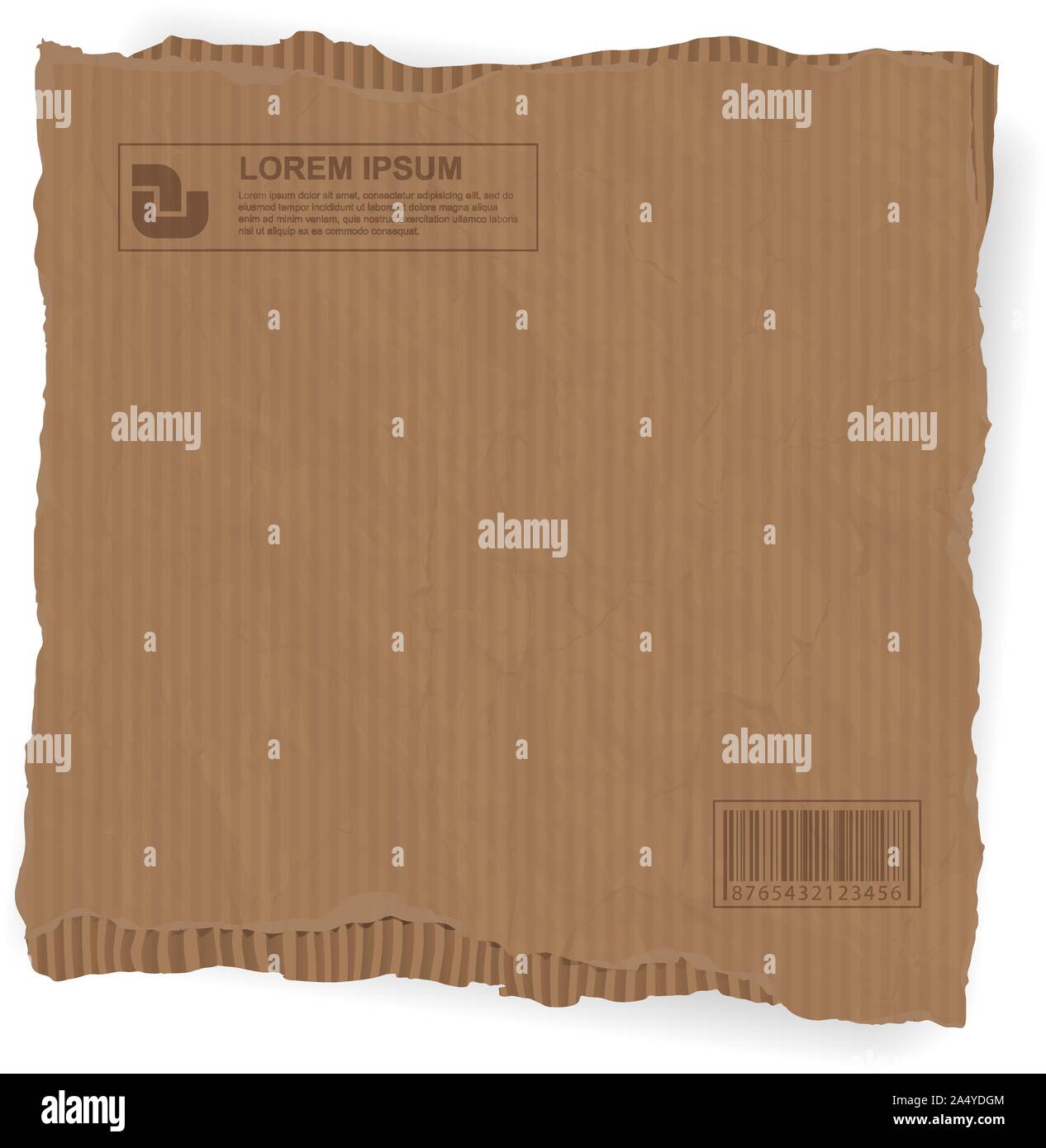 Empty cardboard texture Stock Vector Images - Alamy