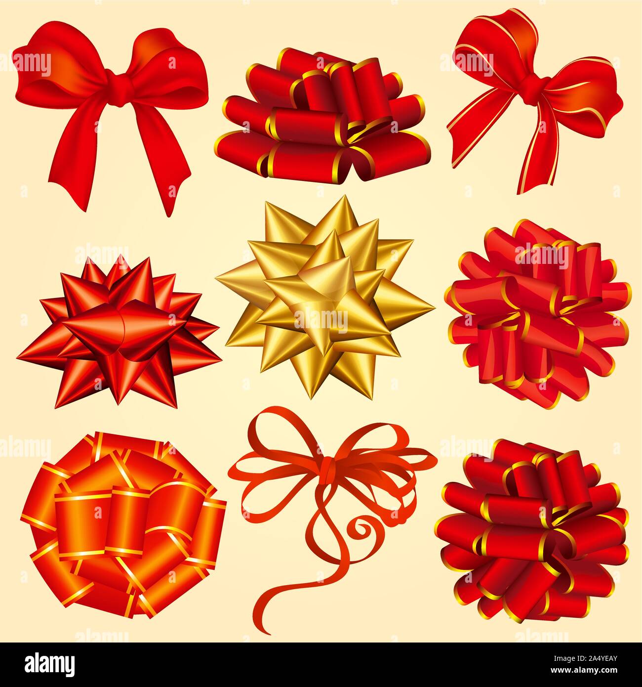 Gift box ribbons christmas Stock Vector Images - Alamy