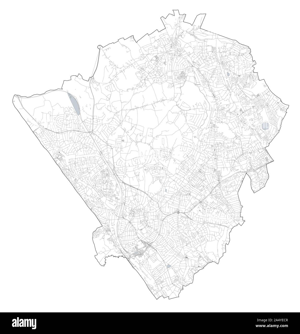 Map of london borough of barnet uk hi-res stock photography and images ...