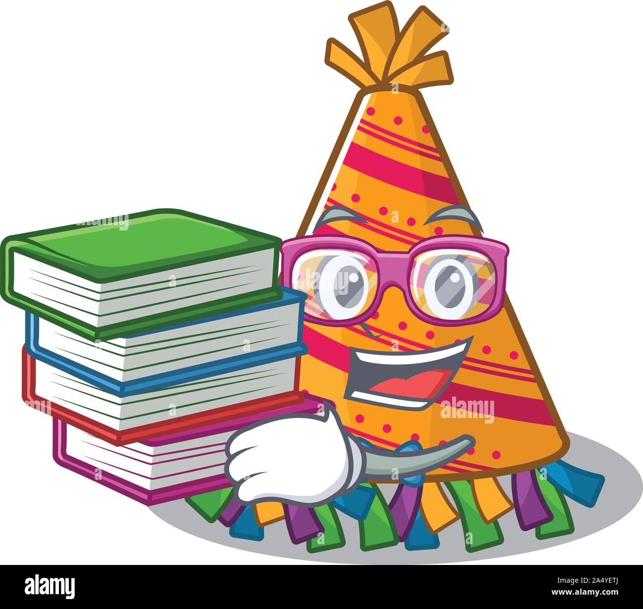 Student book party hat Stock Vector Images - Alamy