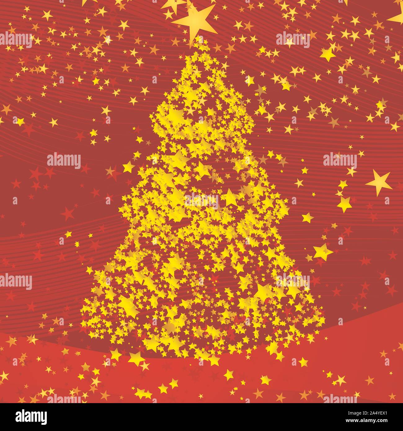 Golden color christmas decorative Stock Vector Images - Alamy