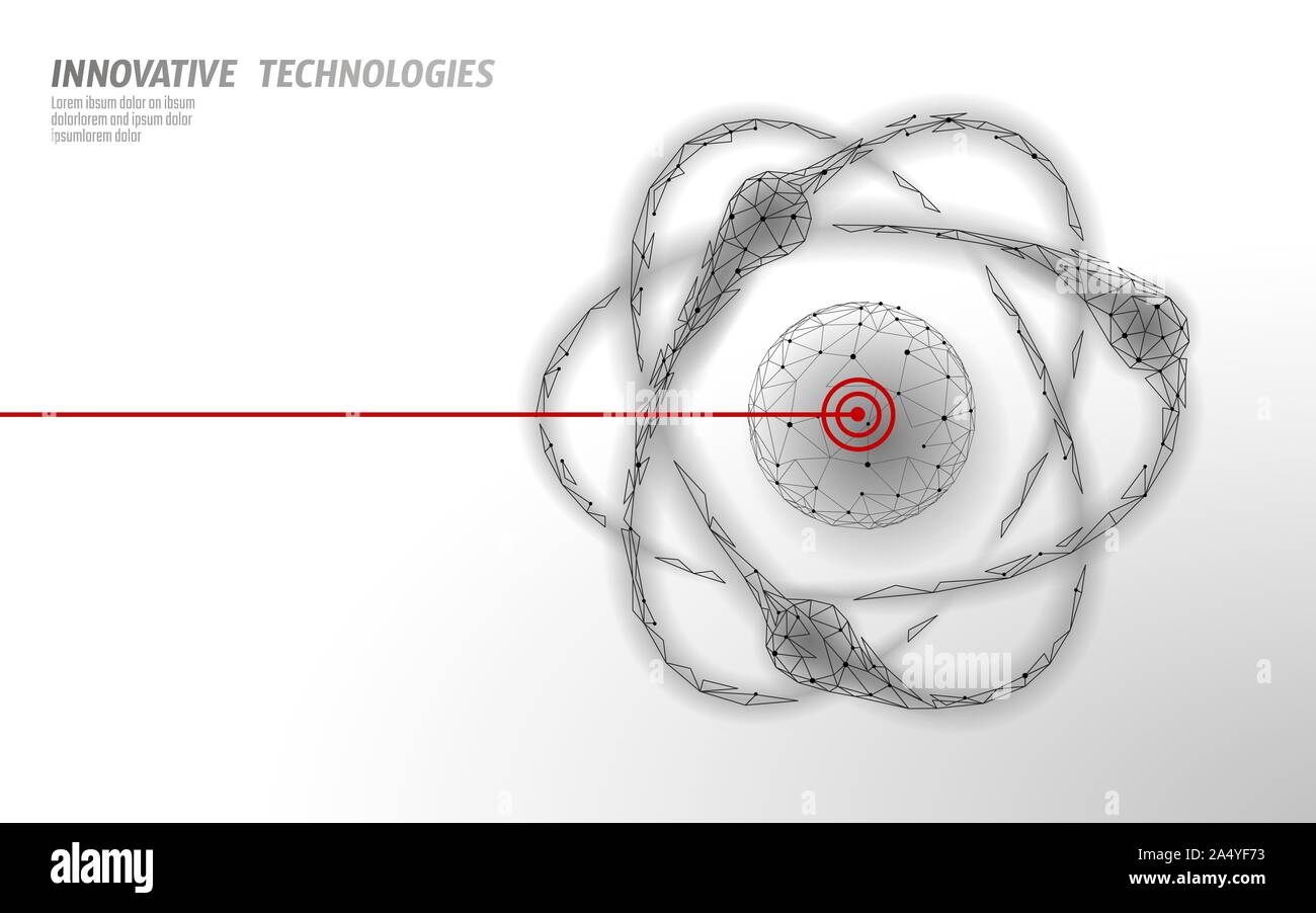 3D atom accelerator particle collider. Science physics atomic power ...