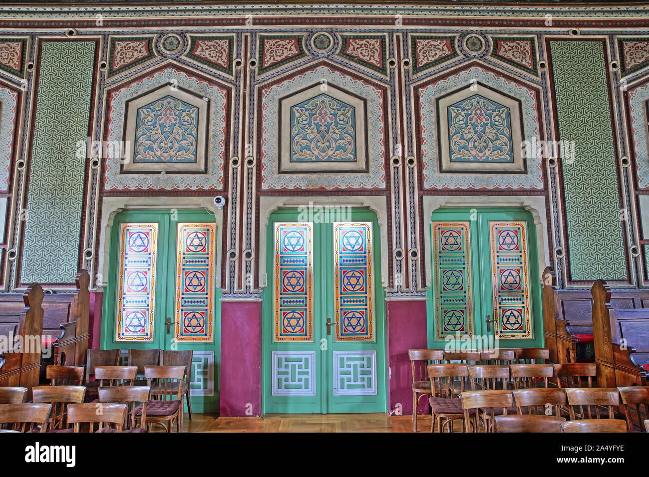 SARAJEVO, BOSNIA AND HERZEGOVINA - SEPTEMBER 19, 2019: The colorful ...