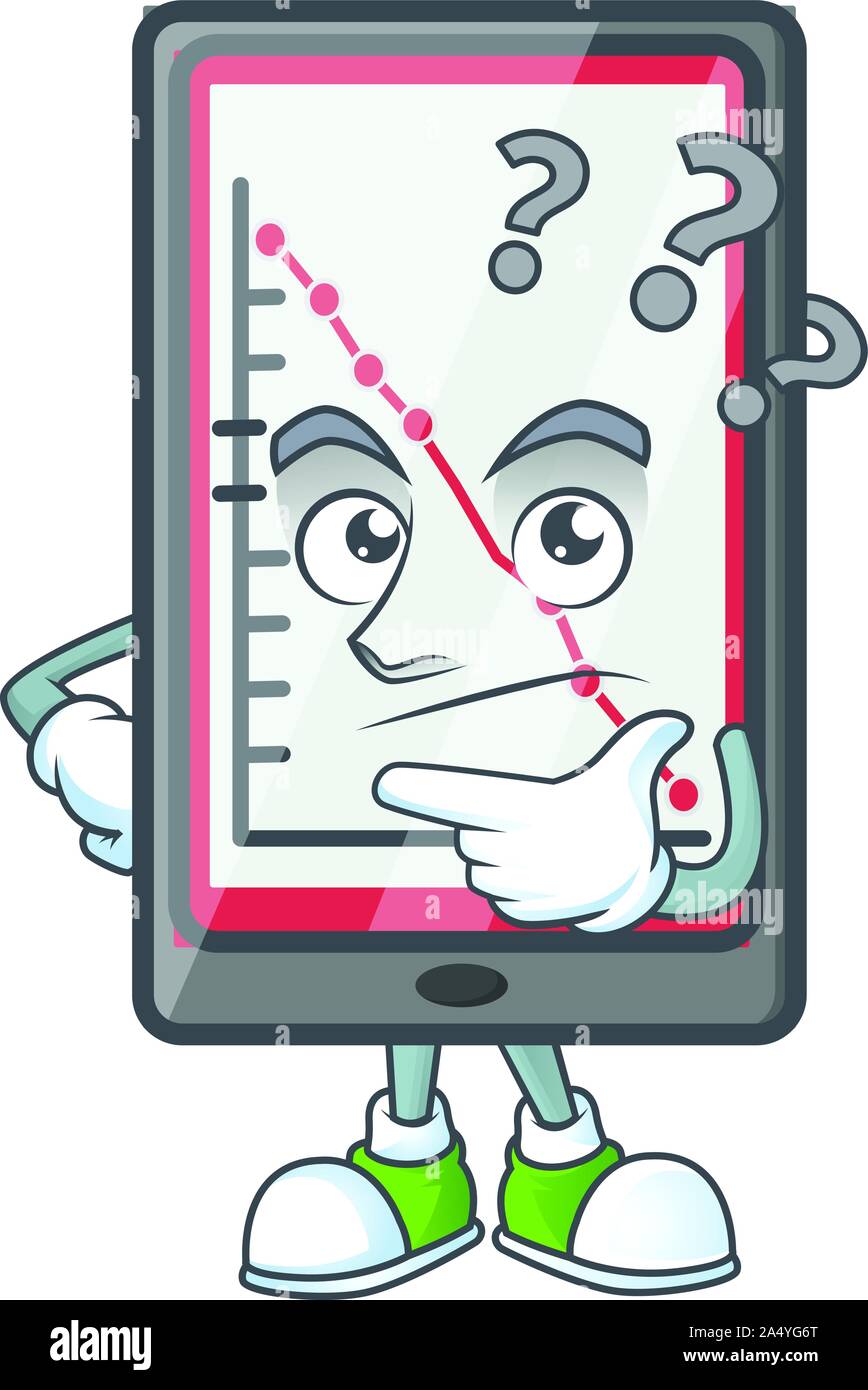 Down chart vertical tablet hi-res stock photography and images - Alamy