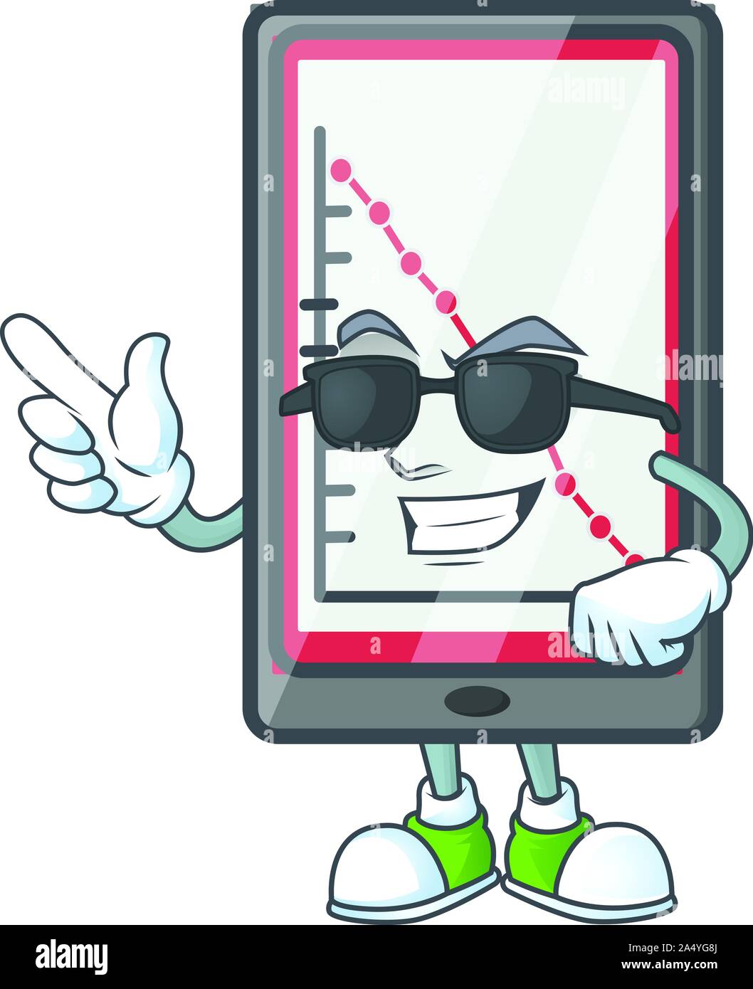 Super cool down chart vertical tablet for analysis Stock Vector Image ...