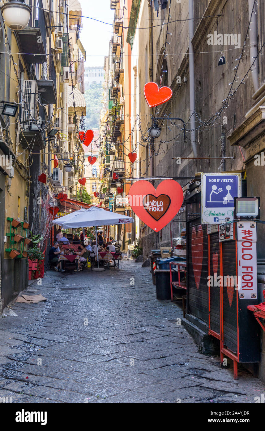 Italy, Campania, Naples, Spanish Quarters Stock Photo - Alamy