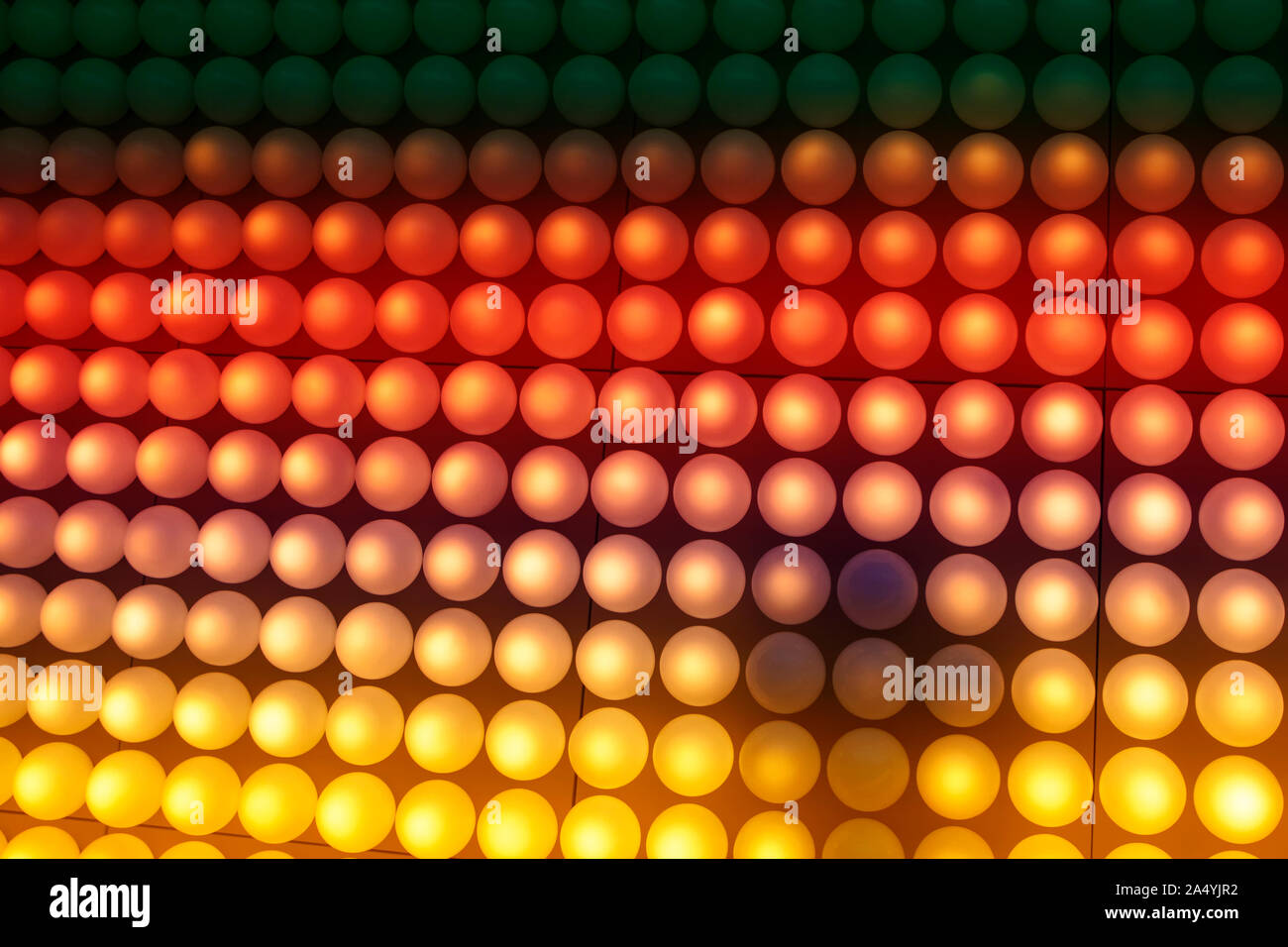 surface with illuminated colored balls Stock Photo - Alamy