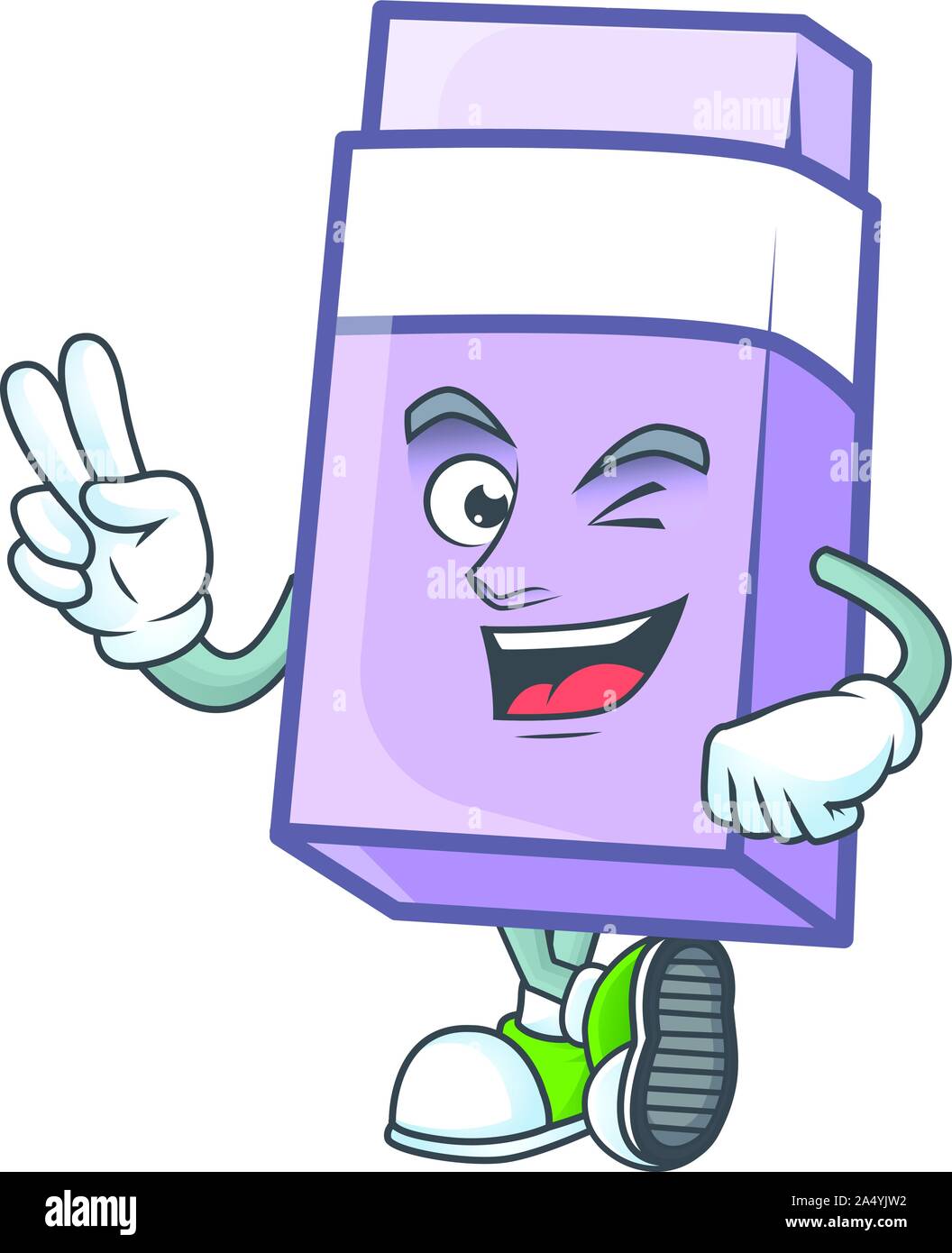 Two finger rubber eraser to erase incorrect writing Stock Vector Image ...