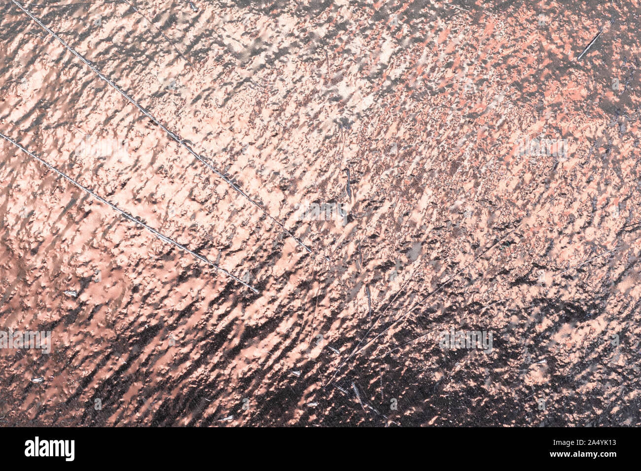 Golden reflective texture for background. Sheet of a foil surface ...