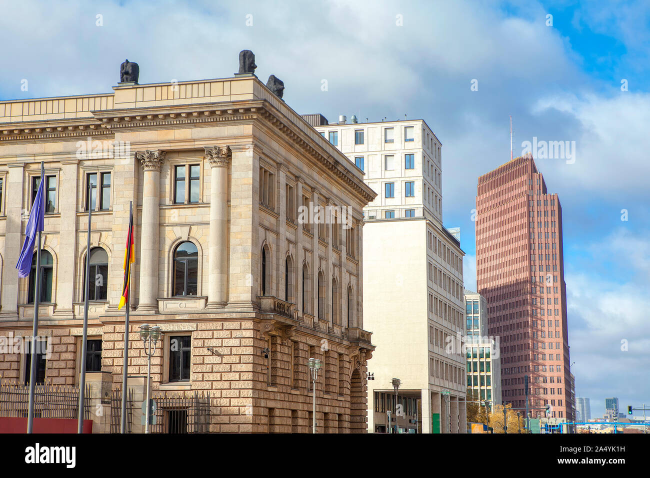 Architecture of Leipziger Street in Berlin Stock Photo - Alamy
