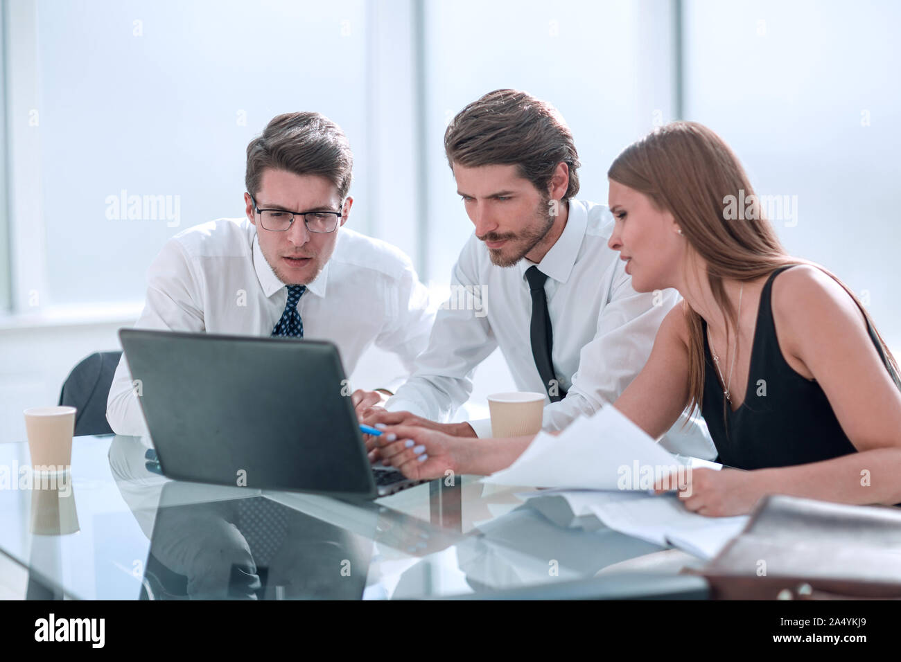 business team discussing the promotion of their business Stock Photo ...