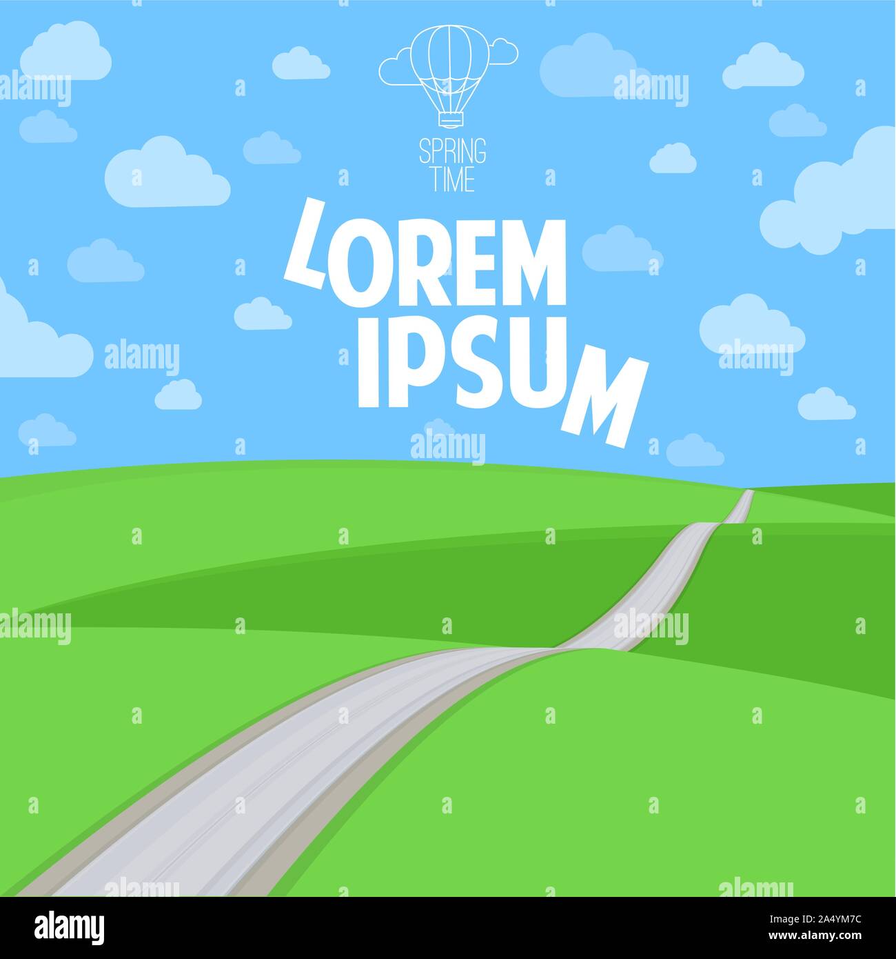 Mountain landscape clear sky Stock Vector Images - Alamy