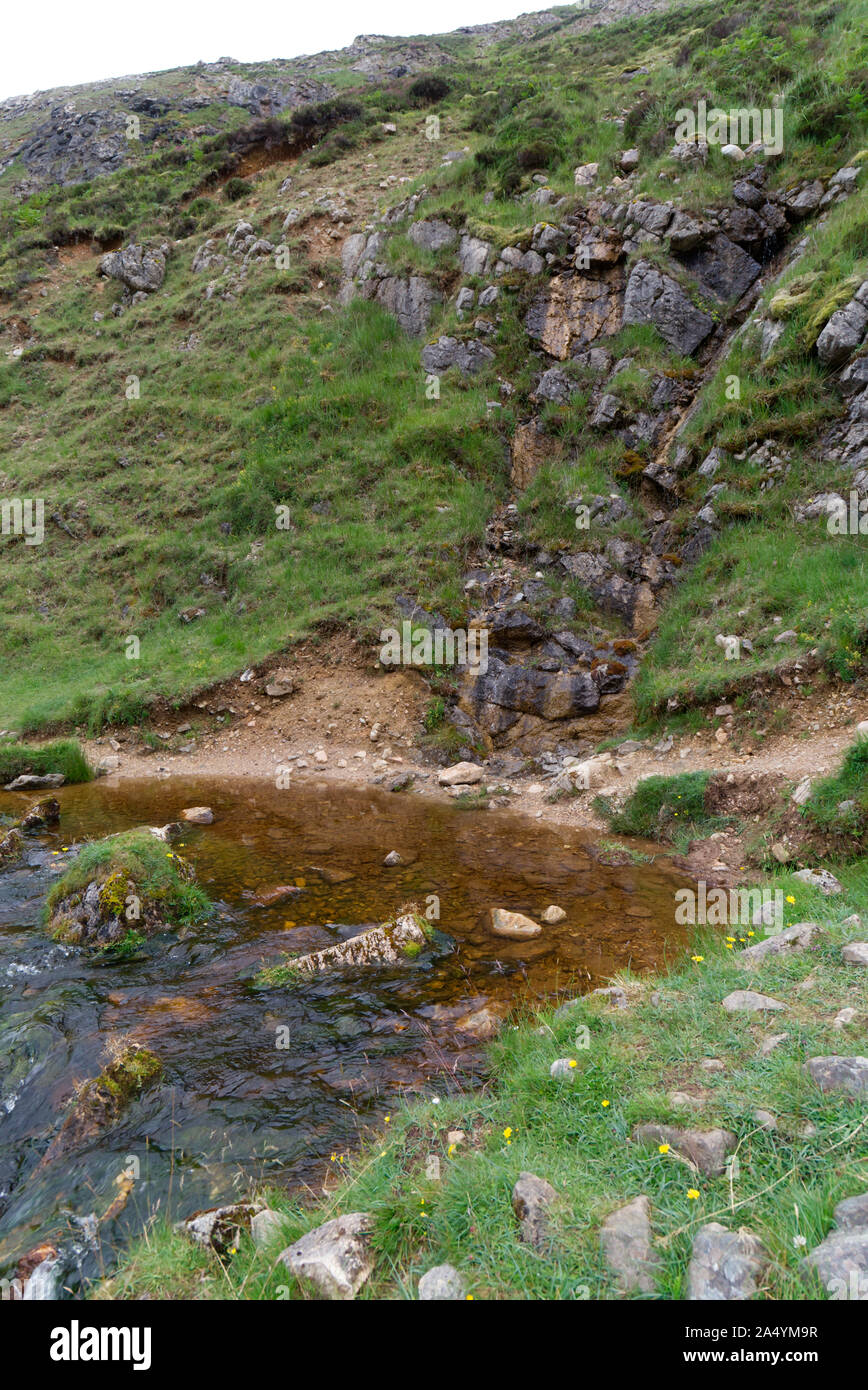 Natural spring in Geopark, North West Highlands Stock Photo - Alamy