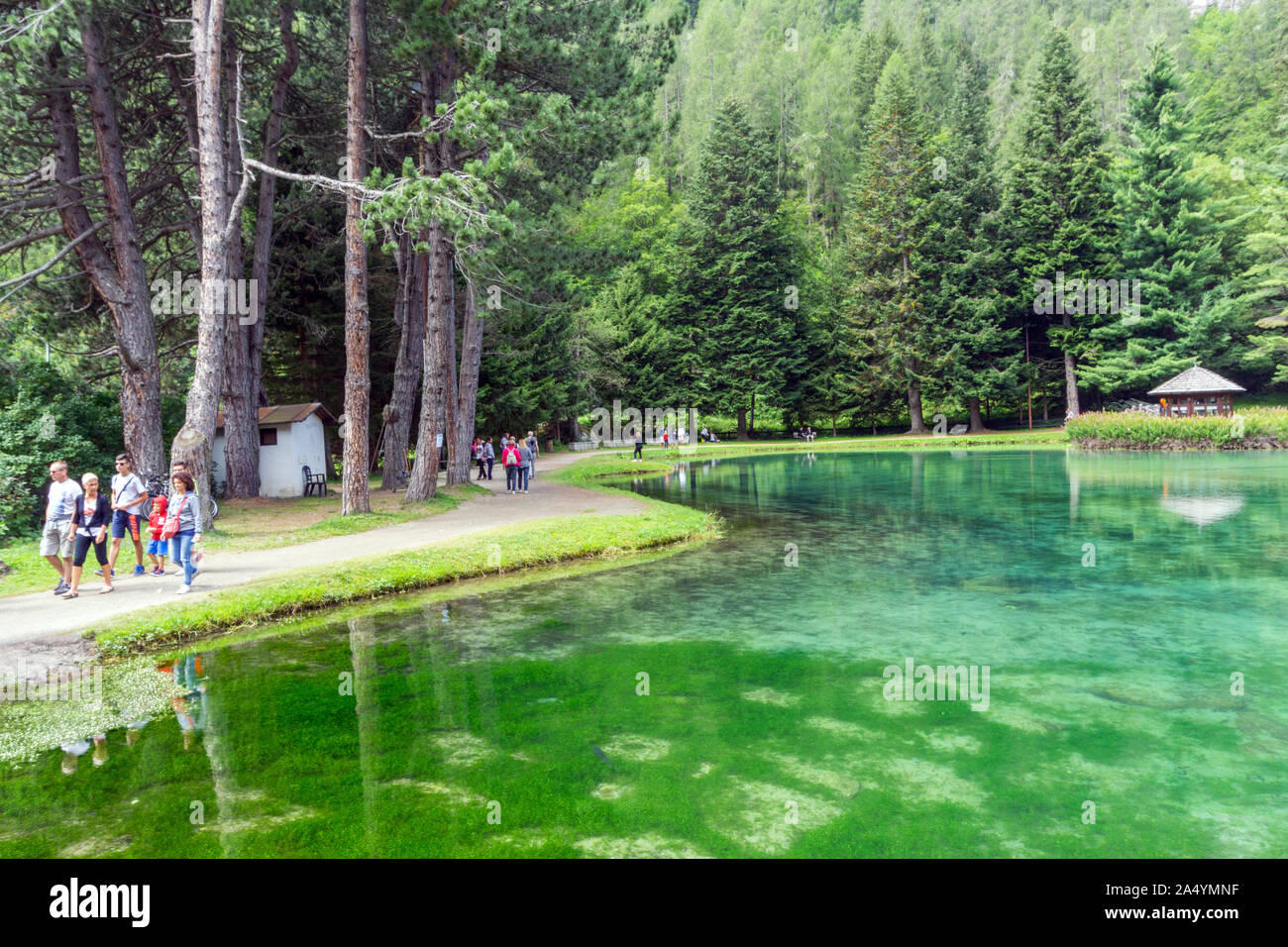 Italy, Aosta Valley, Gressoney-Saint-Jean, Lago di Gover Stock Photo ...
