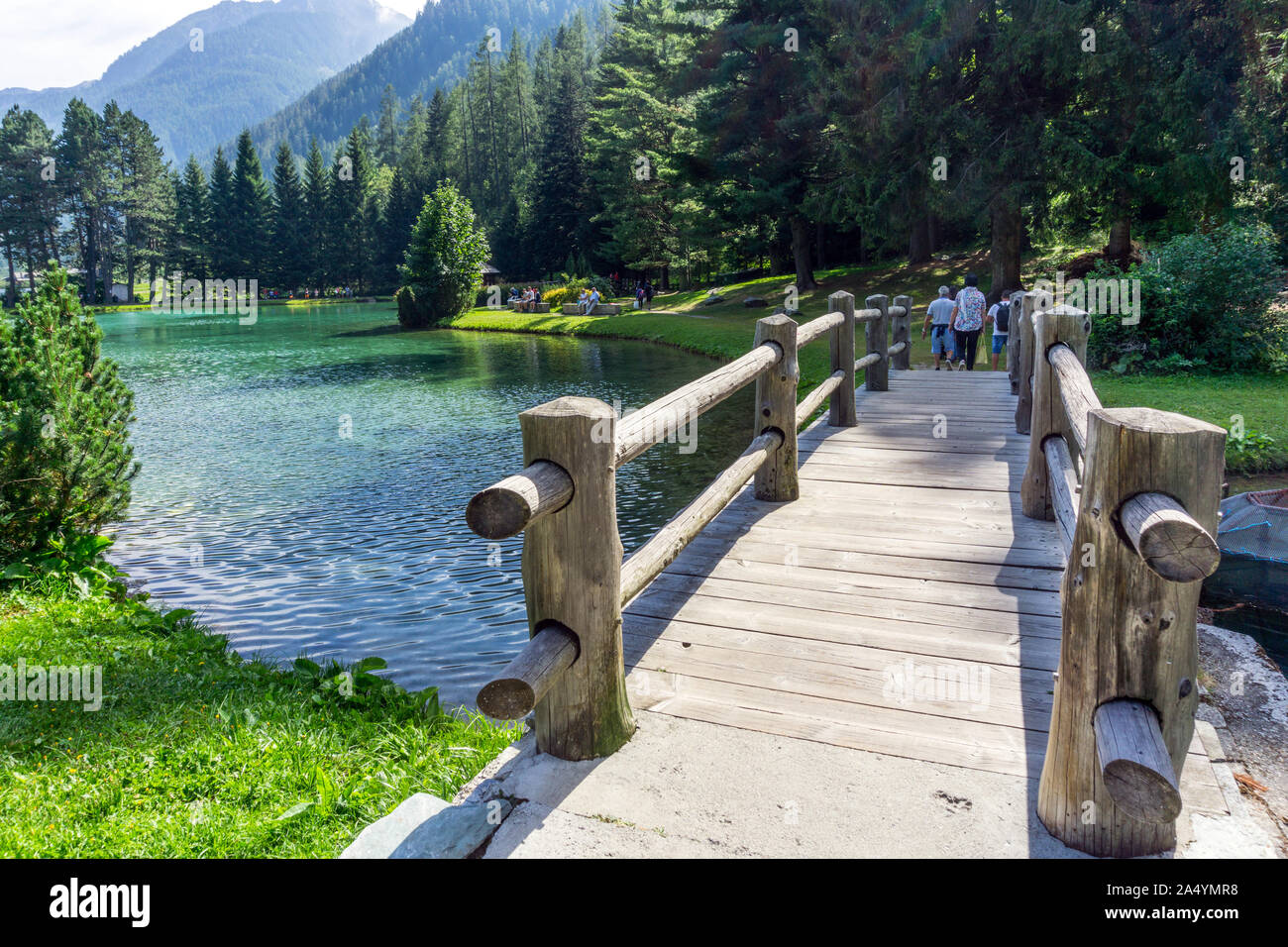 Italy, Aosta Valley, Gressoney-Saint-Jean, Lago di Gover Stock Photo ...
