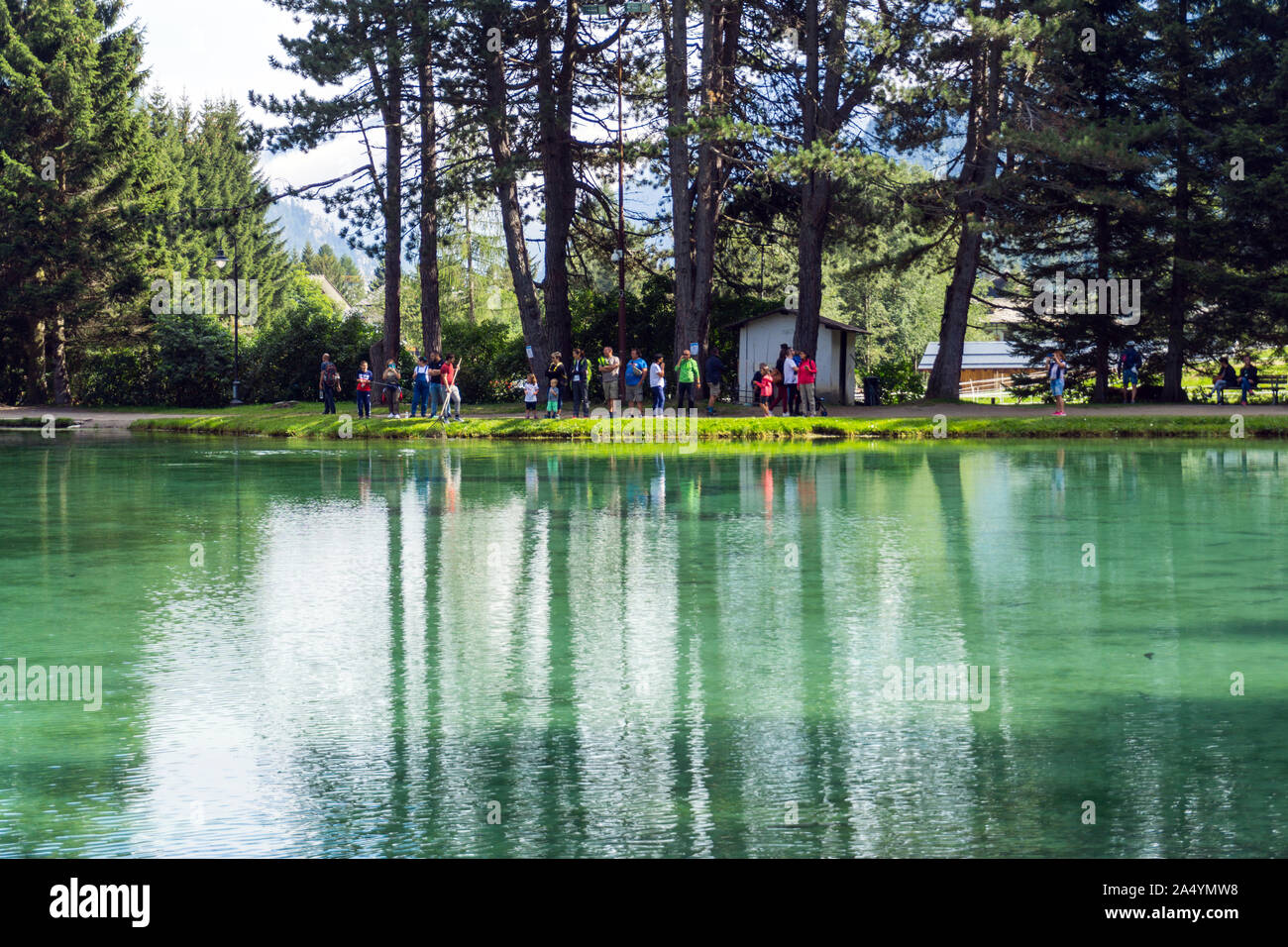 Italy, Aosta Valley, Gressoney-Saint-Jean, Lago di Gover Stock Photo ...