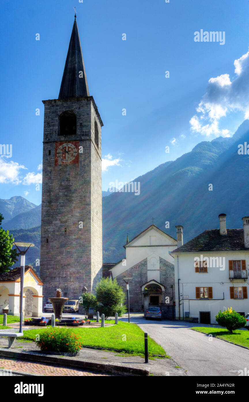 Italy, Piedmont, Crodo, Santo Stefano church Stock Photo - Alamy