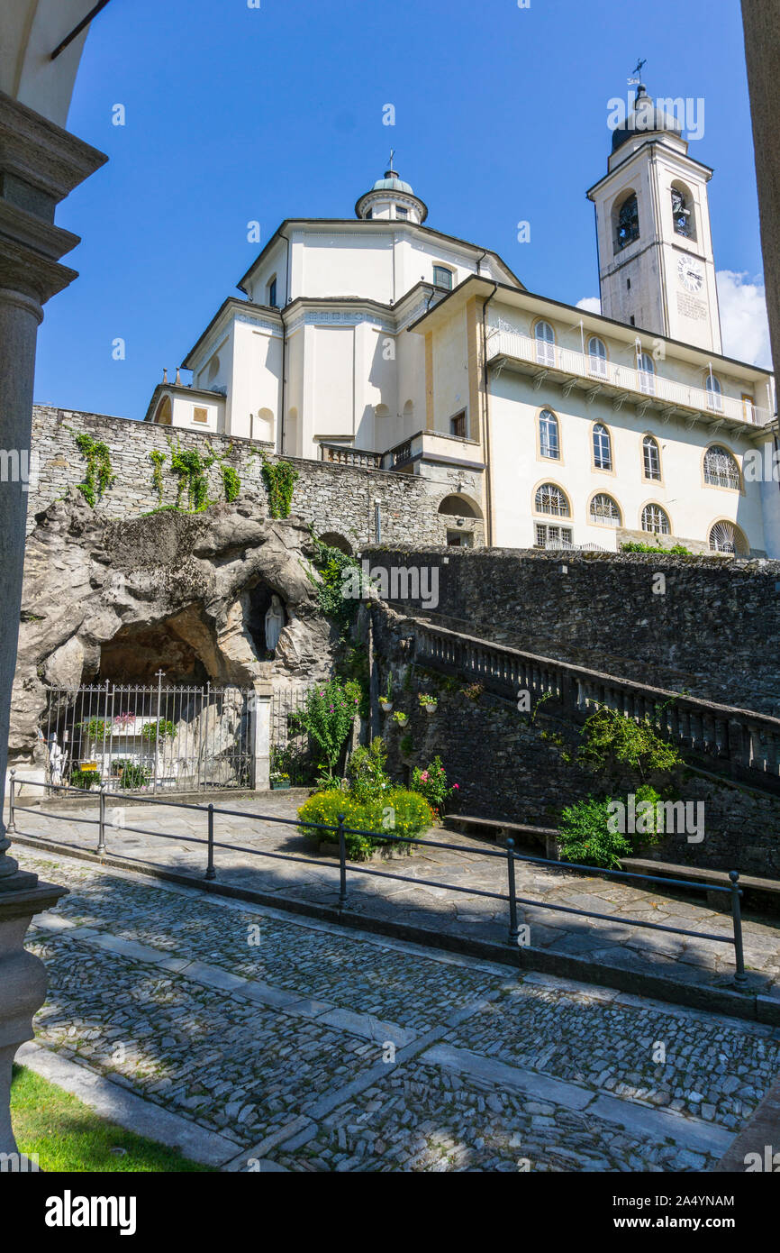 Italy, Piedmont, Domodossola, Sacro Monte Calvario, St. Mary cave and ...
