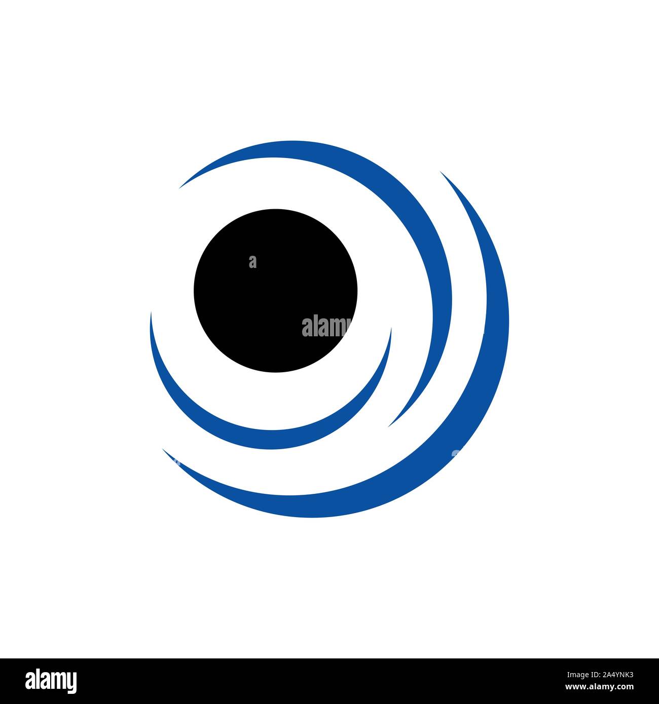 abstract circle logo elements round curve swirl design vector ...