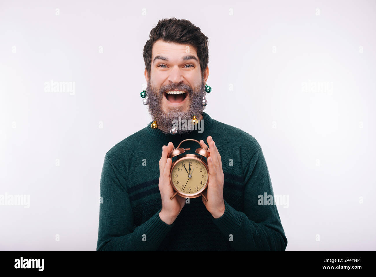 Man screaming alarm clock hi-res stock photography and images - Alamy