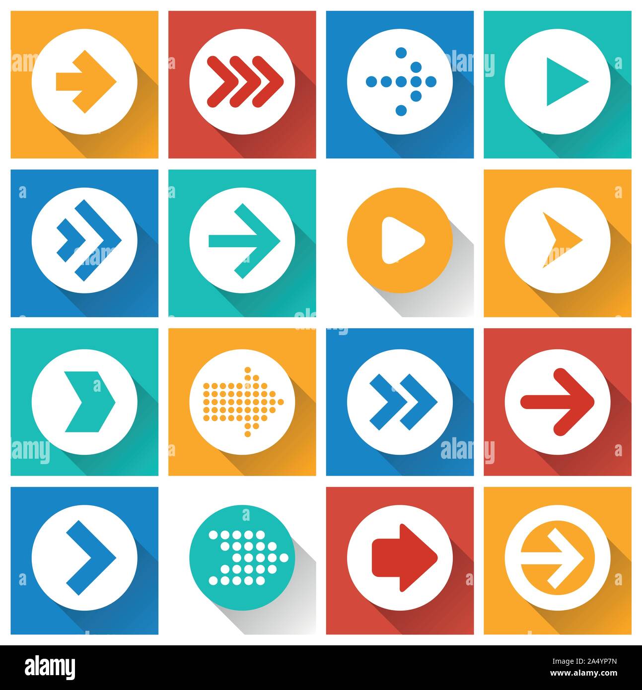 arrow icon set Stock Vector Image & Art - Alamy