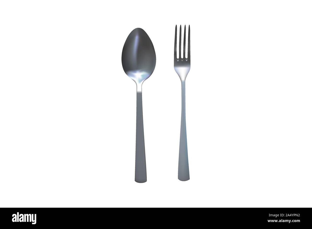 Silver Fork Vector