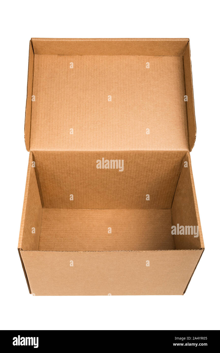 Cardboard archive storage box isolated on white Stock Photo - Alamy