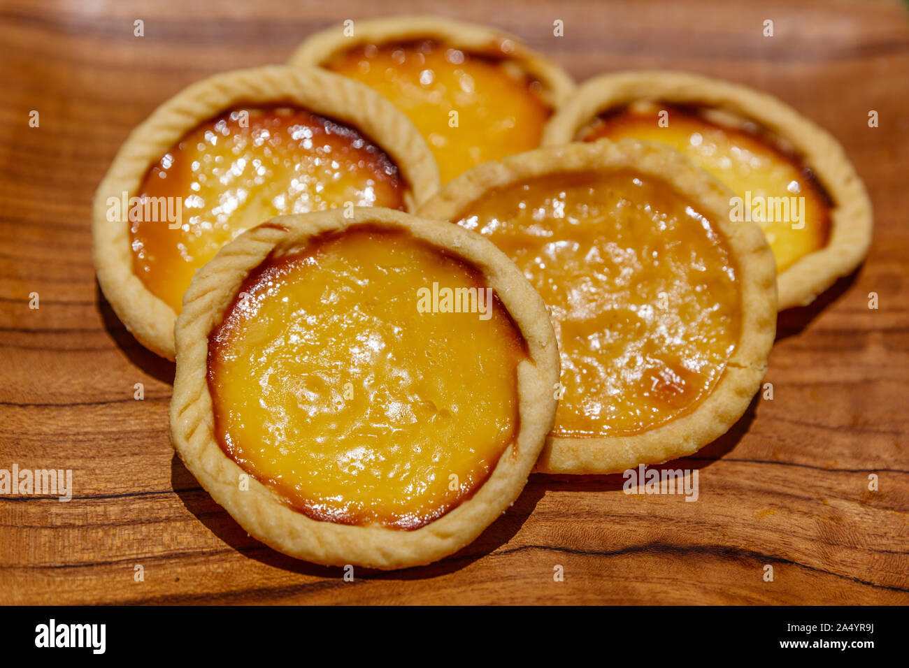 Pie Susu or Balinese Milk Pie, popular snack in Bali, Indonesia Stock ...