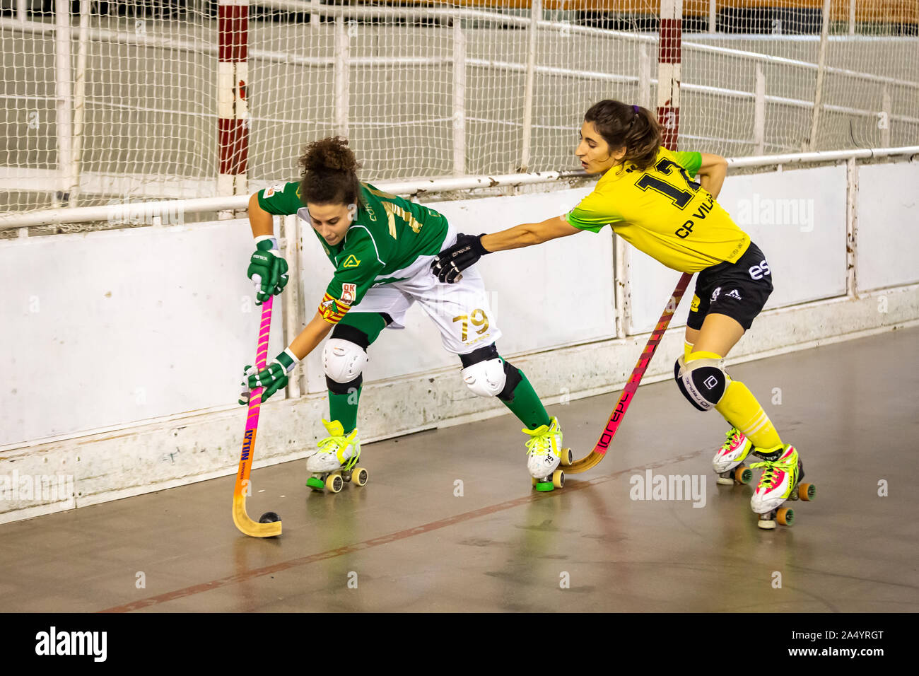 Maria Cordoba Junca and Maria Porta Escoda roller hockey players in ...