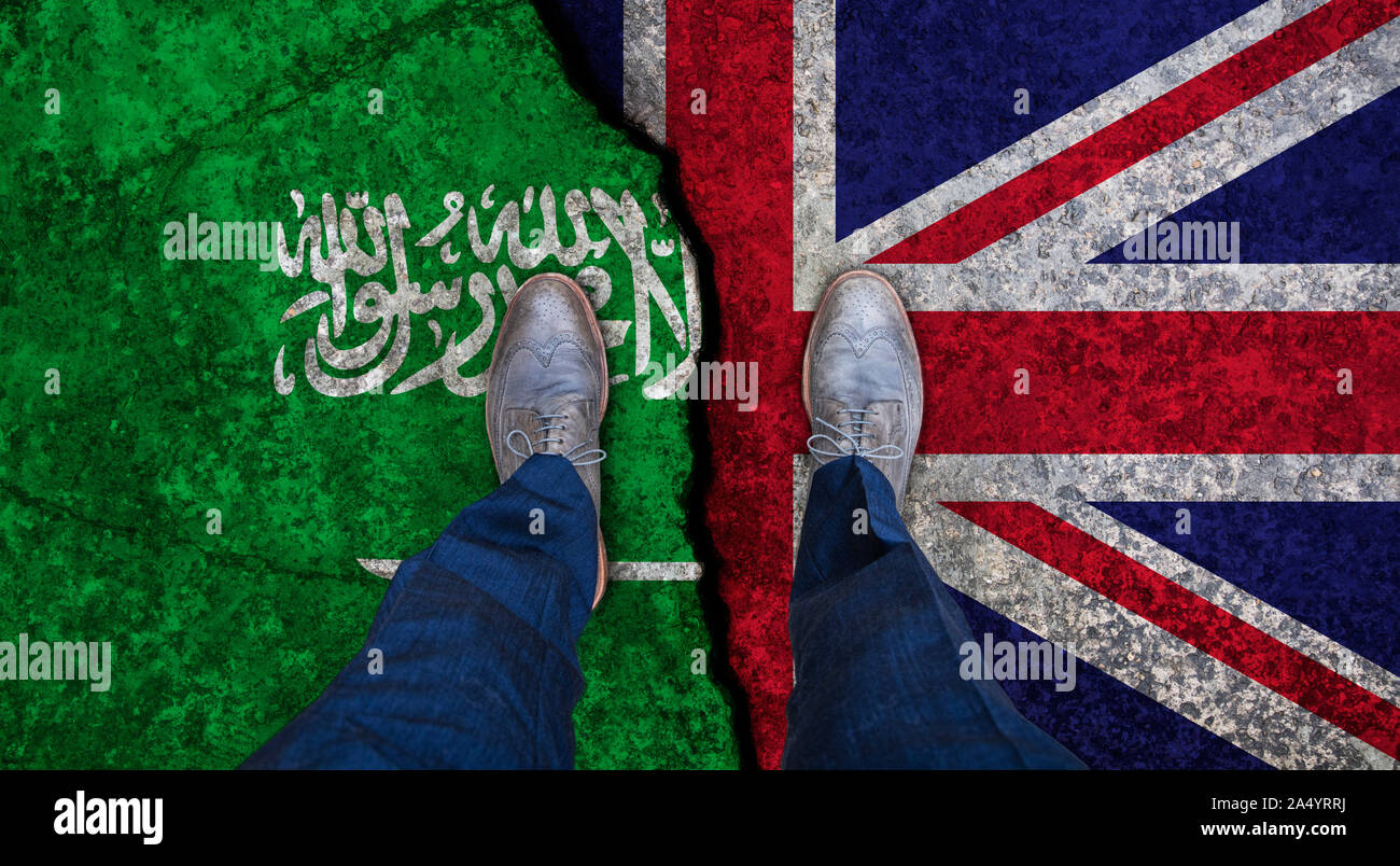 United kingdom saudi arabia flag hi-res stock photography and images ...